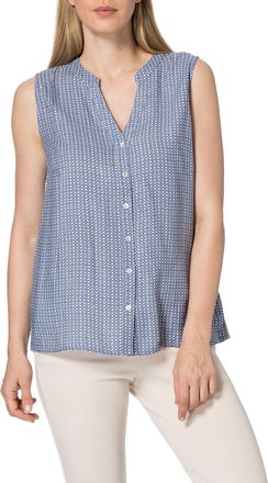 Blue Seven Damen Alloverdruck, Henley Bluse, 524 BLAU Orig, 42