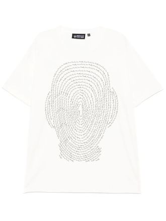 Mostly Heard Rarely Seen t-shirt Branded Finger Print - Blanc