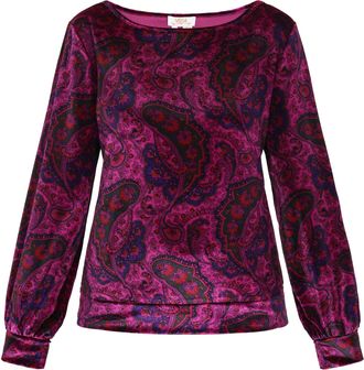 Usha Bluse Frauen violett mehrfarbig