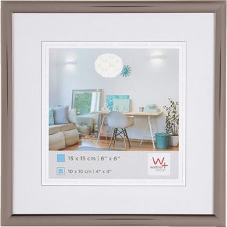 Walther Design Bilderrahmen stahl 15 x 15 cm New Lifestyle Kunststoffrahmen KV150D