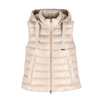 Herno Gesteppte Kapuzenweste - - Jackets - Damen - Wei&szlig; - XL