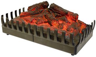 Chemin'Arte Elektrokamin - Elektrischer Solo-Standkamin - LED Lampen 5W - Freistehender Elektrokamin, Klein Elektrischer Kamineinsatz