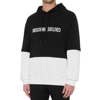 Moschino Mens Black Cotton Sweatshirt Clothing