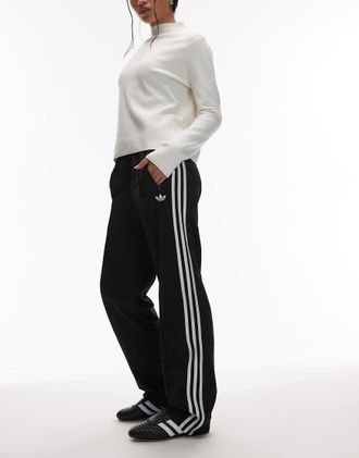 adidas Originals Firebird - Pantalon de surv&ecirc;tement - Noir et blanc