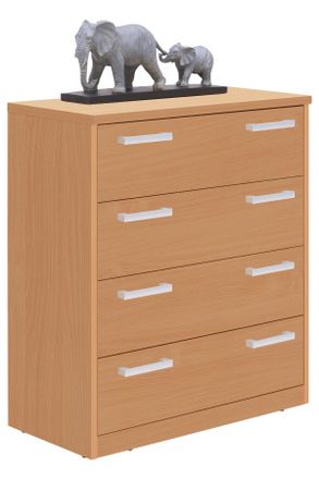 Xora Kommode, Buche, Holzwerkstoff, 4 Schublade(n) Schubladen, 72x84x36 cm, Wohnzimmer, Kommoden & Sideboards, Kommoden