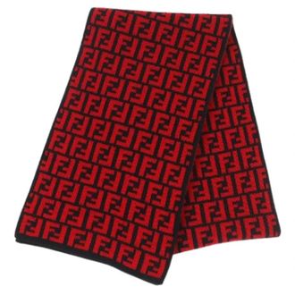 Fendi Pre-owned Wollschal - - Pre-owned - Damen - Rot - ONE SIZE