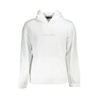 Calvin Klein SweaT-shirt &agrave; capuche bross&eacute; - Homme - Sweatshirts et sweats &agrave; capuche - Blanc - Taille: XL
