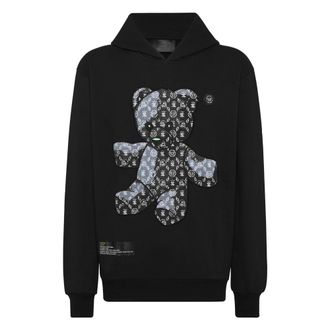 Philipp Plein Homme, Sweatshirts et sweats &agrave; capuche, Noir, Taille: 3XL Hooded SweaT-shirt Teddy