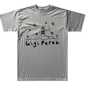 Generic Gigi Perez Merch T-shirt d&eacute;t&eacute; tendance d&eacute;contract&eacute; T-shirt sport unisexe Y2K Top, gris, S