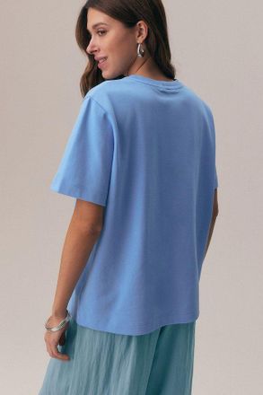 Next T-Shirt Schweres T-Shirt mit Rundhalsausschnitt (1-tlg)