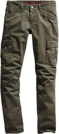 Timezone Pantalon - Homme Straight Fit - Vert (Olivewood 4124) - FR : 38W/30L (Taille Fabricant : 38/30)