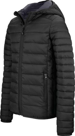 Kariban Leichte Steppjacke Kapuze - Farbe: Black - Gr&ouml;&szlig;e: 4XL