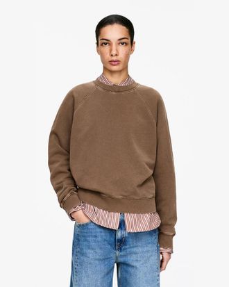 Arket Frottee-Sweatshirt -Braun