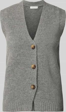 Christian Berg Strickweste aus Wolle mit V-Ausschnitt