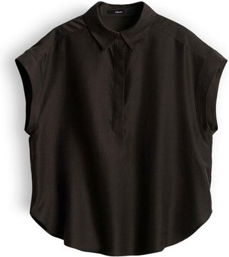 someday Satinbluse Zamin aus Satin mit Crash-Optik Mit leichter Crashoptik und flie&szlig;ender Silhouette