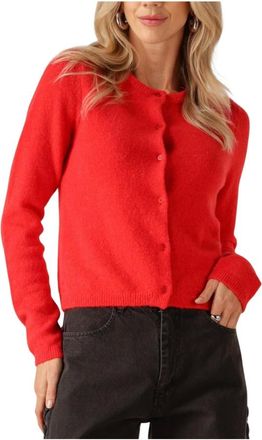 Modstr&ouml;m Damen, Strickwaren, Rot, MGr&ouml;&szlig;e