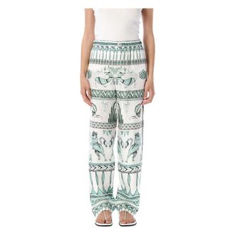Fabiana Filippi Seiden-Twill Hose mit Print - - Trousers - Damen - Mehrfarbig - S