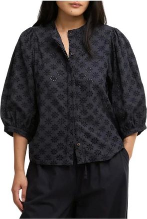 Barbour Femme, Blouses et Chemises, Bleu, Taille: 40 FR Layla Top