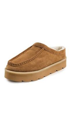 Clarks Mules Meare pour femme, Doublure chaude caramel, 40 EU