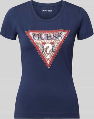 Guess T-Shirt mit Logo und Rundhalsausschnitt