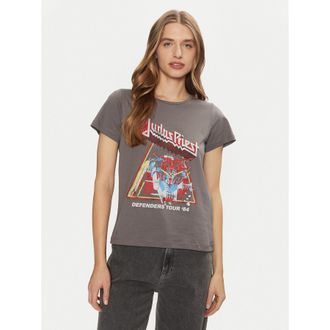 Noisy May T-Shirt Nate 27032258 Grau Regular Fit