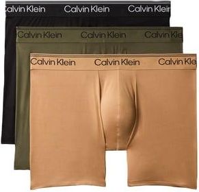 Calvin Klein Lot de 3 boxers longs en microfibre stretch