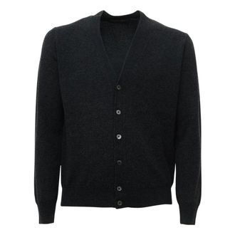 FILIPPO DE LAURENTIIS Gilet Boutonn&eacute; C&ocirc;tes - Homme - Pulls - Gris - Taille: XL