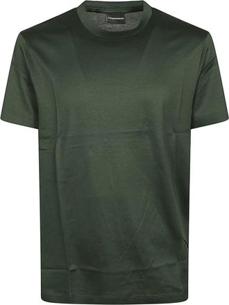 Emporio Armani Homme, Tops, Vert, Taille: 3XL Basic Filo di Scozia