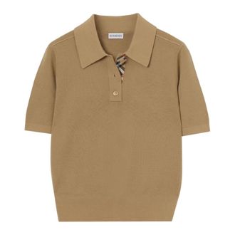 Burberry Femme, Tops, Beige, Taille: 36 FR Polo en laine