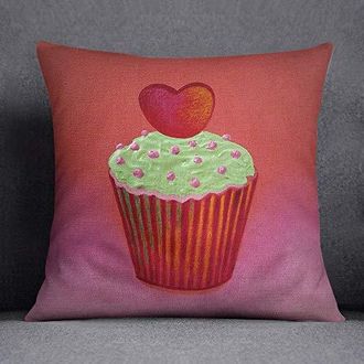 Bonamaison Le Jardin du Lin Kissenhüllen, Cotton, Mehrfarbig, 45x45