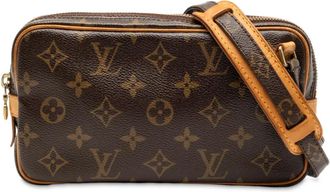 Louis Vuitton 2003 Monogram Pochette Marly Bandouliere crossbody bag - Braun