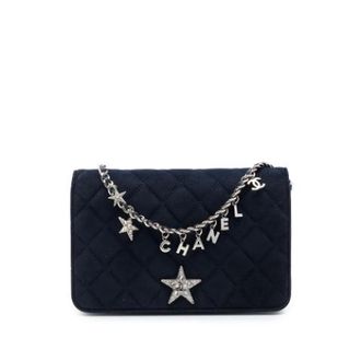 Chanel Pre-owned Wallet on Chain - Femme - Pre-owned - Bleu - Taille: ONE Size