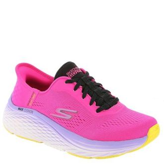 Skechers Femme Max Cushioning Elite 2.0 Solace Hands Free Slip-ins Basket, Raspberry Textile/Black Trim, 38.5 EU