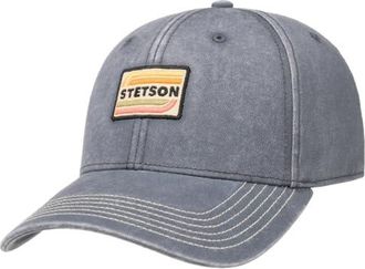 Stetson Casquette Lenloy Cotton Homme - en Coton de Baseball Curved Brim Cap Boucle métal, avec visière, Doublure Hiver Automne Été Printemps Printemps-été - 