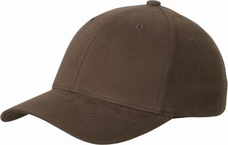 Myrtle Beach Flexfit Fullcap 6 Panel Baseballcap mit geschlossener Rueckseite und Elasthananteil in 13 Farben und 2 Groessen Dunkelbraun,S/M fuer 56/57 cm Kopfumfa