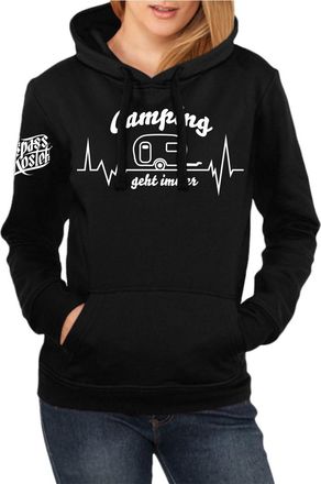 Spass Kostet Damen Kapuzenpullover Camping Liebe Motive Spr&uuml;che Hoodie mit Kapuze