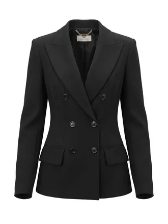 Elisabetta Franchi Veste Casual - Noir