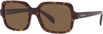 Emporio Armani Femme, Accessoires, Brun, Taille: 55 MM Lunettes de soleil