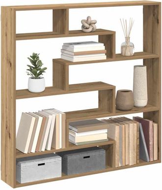 vidaXL vidaXL &Eacute;tag&egrave;re cube murale 7 compartiments ch&ecirc;ne artisanal