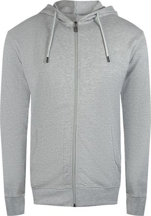 Cavalli Kapuzenpullover Mit Auff&auml;lligem Blumenlogo, Grau, Mit Rei&szlig;verschluss