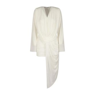 CHRISTOPHER ESBER Ripple Drape Langarm-Minikleid - - Dresses - Damen - Wei&szlig; - XS