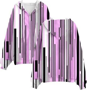 Generic Veste de sport d&eacute;contract&eacute;e &agrave; capuche avec poches pour femmes, veste l&eacute;g&egrave;re et polyvalente pour un usage quotidien, violet, XXL