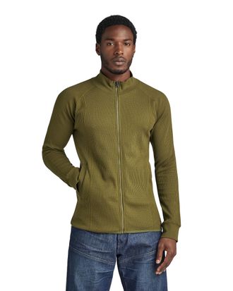 G-Star G-Star RAW Herren Jirgi Zip Tweeter Slim ls, Gr&uuml;n (Dark Olive D23476-D271-C744), XXL
