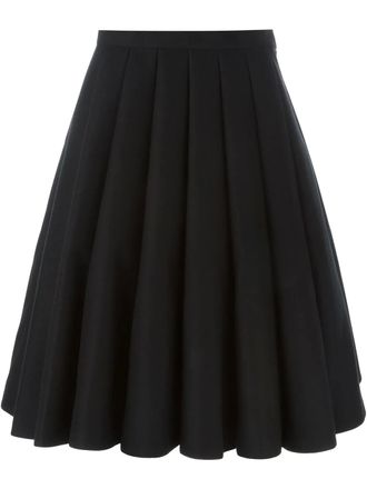 Junya Watanabe jupe pliss&eacute;e et &eacute;vas&eacute;e - Noir