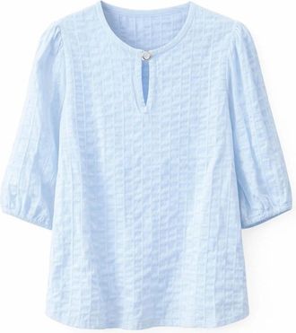 2-Biz Femme, Blouses et Chemises, Bleu, Taille: 46 FR Blouse