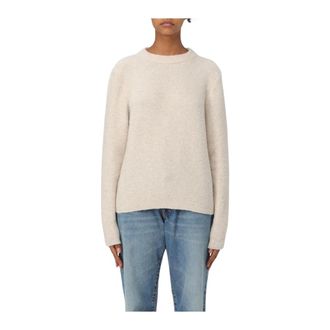 K-Way Femme, Pulls, Beige, Taille: 40 FR Pull en Tricot Col Rond