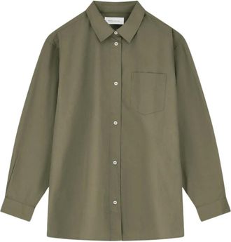 Skall Studio Femme, Blouses et Chemises, Vert, Taille: 36 FR Edgar Oversize Shirt