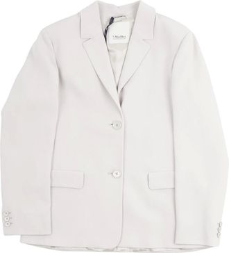 Max Mara Femme, Vestes, Blanc, Taille: 32 FR Undici Cady Blazer
