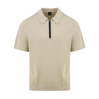 Paul Smith Zip Neck Polo - - Tops - Herren - Grau - S