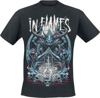 In Flames Kali Homme T-Shirt Manches Courtes Noir 3XL 100% Coton Regular/Coupe Standard